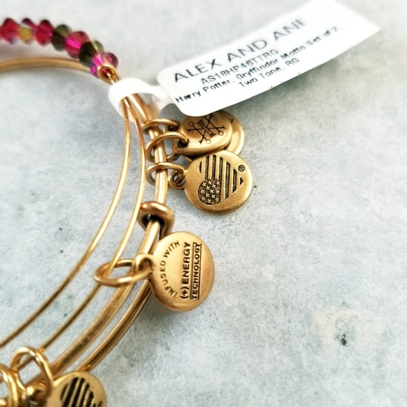 Alex and Ani | Jewelry | Alex And Ani Harry Potter Gryffindor Motto Set ...
